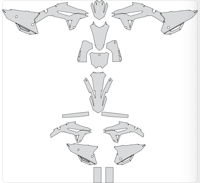 HONDA CRF 250 2025 Motocross Graphics Template Vector – TemplateMoto