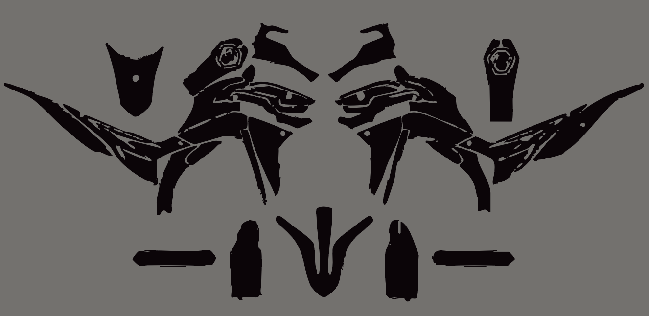 VOGE 300 RALLY Template vector graphics – TemplateMoto